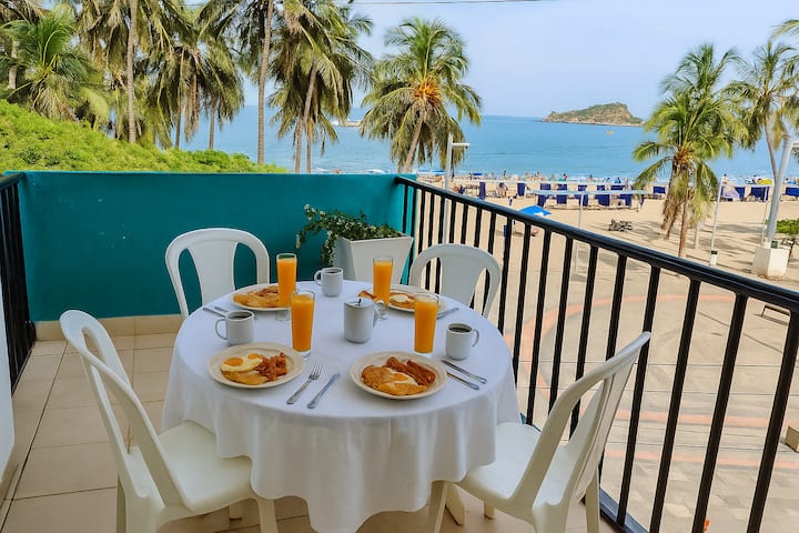 Cómodo Apartamento Frente Al Mar En El Rodadero - Santa Marta