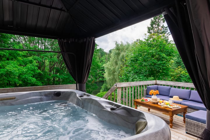 Le Koala | Détente Au Lac Avec Spa Et Billard - Rawdon