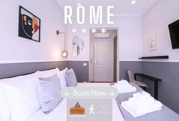 [Vatican] Suite Luxe+salle De Bain Privée|a/c+wifi - Rome