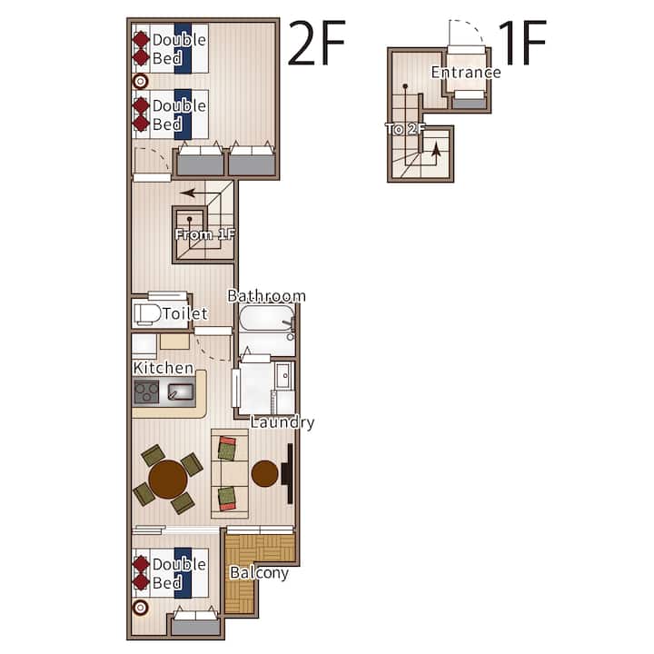 4 Min By Train To Namba / 2 Sta Available / Pnh201 - Osaka, Japan