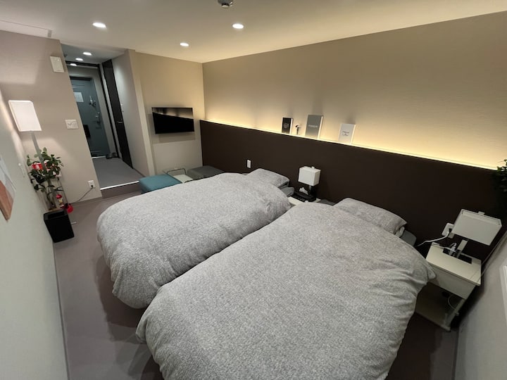 Century21housebankがご提供するツインベッドルーム!小樽運河まで3分! - 오타루시
