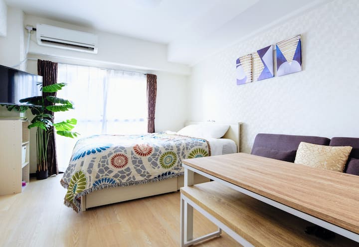 #303成増駅徒歩3分4名迄/広々クイーンベッドの新しく清潔な部屋/東京最大ドンキホーテあり - Asaka