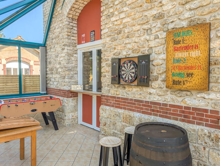 Green Station – Grand Gîte 14 Pers. Avec Jardin - Forges-les-Eaux