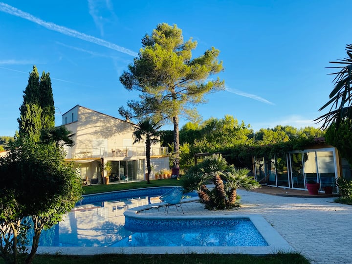 Appart. Dans Villa Avec Piscine Aix En Provence - Bouc-Bel-Air