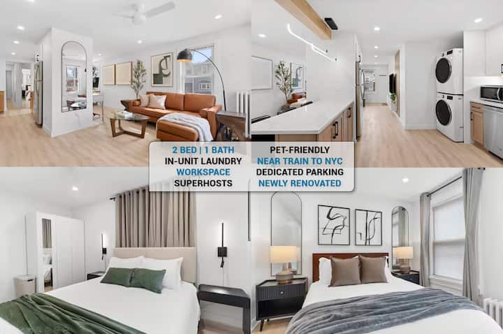Montclair 2bd/1ba Haven! Pets Parking Laundry - New York