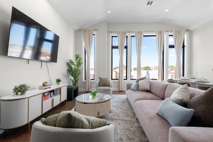 10 Min To Metlife | World Cup| Rooftop | Sleeps 9 - Jersey City, NJ