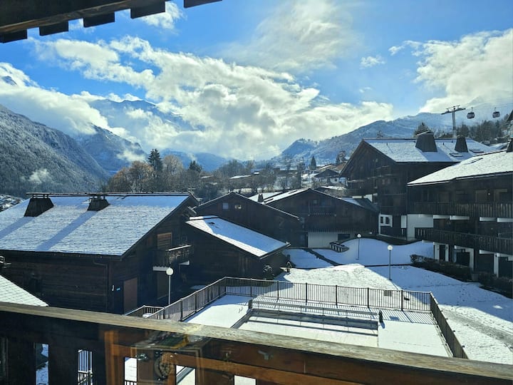 Studio Chalet Skis Aux Pieds / Piscine L'été - Saint-Gervais-les-Bains