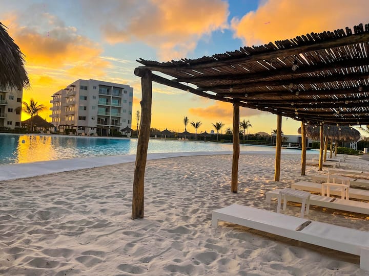 Bluu_turquesacomboc 4room4bath12peoplebeach - 마사틀란