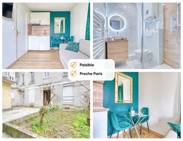 Palette De Douceur : Petit Studio Calme Vue Jardin - Champigny-sur-Marne