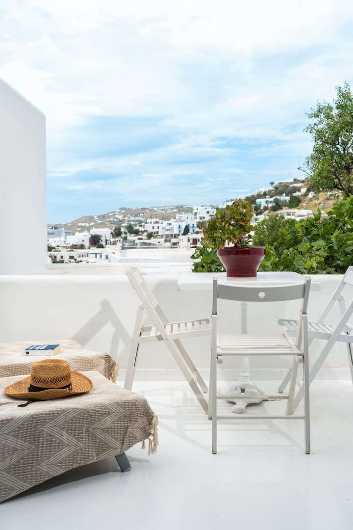 Mykonos Town Apartment With Side View Balcony - Mikonos