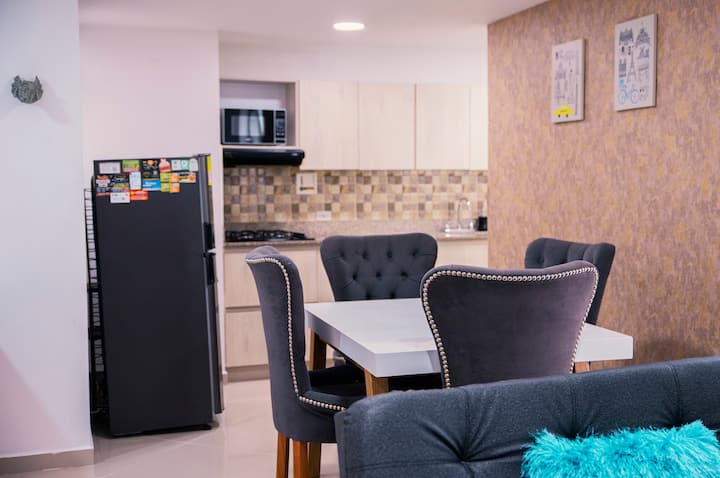 1101-cozy Apt Parque Sabaneta 2br Rooftop Jacuzzi - Sabaneta