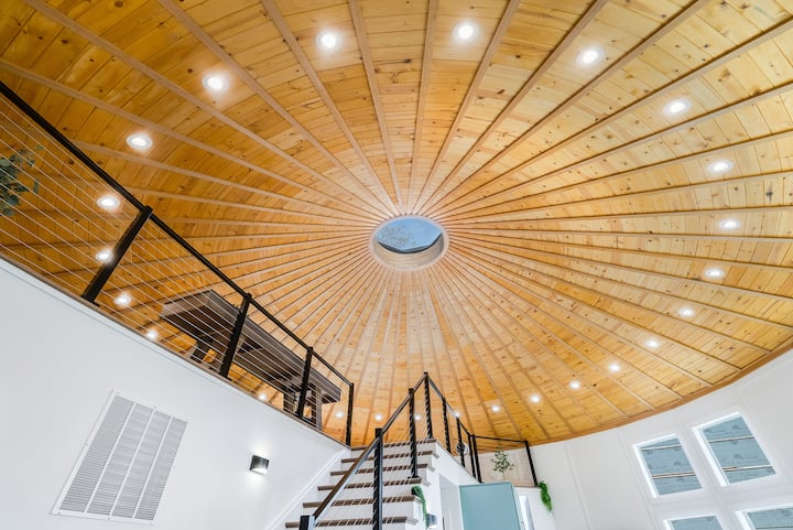 Yurt Retreat Hot Tub Mtn Views Fire Pit Ev Charger - Massanutten, VA