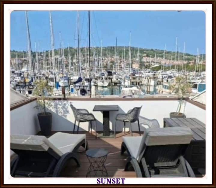 The Houseboat *Sunset* In Portoroz With Jacuzzi - Piran