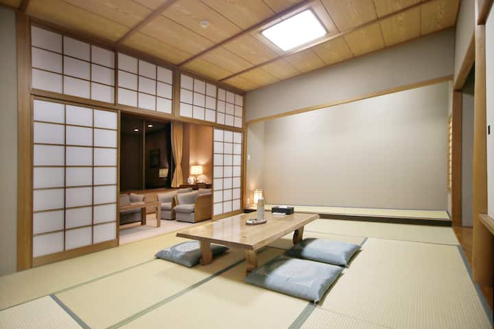 传统日式含定食早餐 榻榻米套房+癒す温泉 近箱根景点 - Hakone