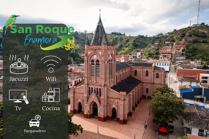 House+kitchen+tv+jacuzzi+wifi+parking @Sanroque - Antioquia