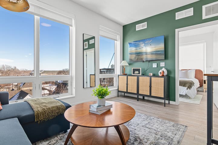 Modern 1br/1ba| Gym+rooftop| At Uptown Minneapolis - Minneapolis−Saint Paul Airport (MSP)