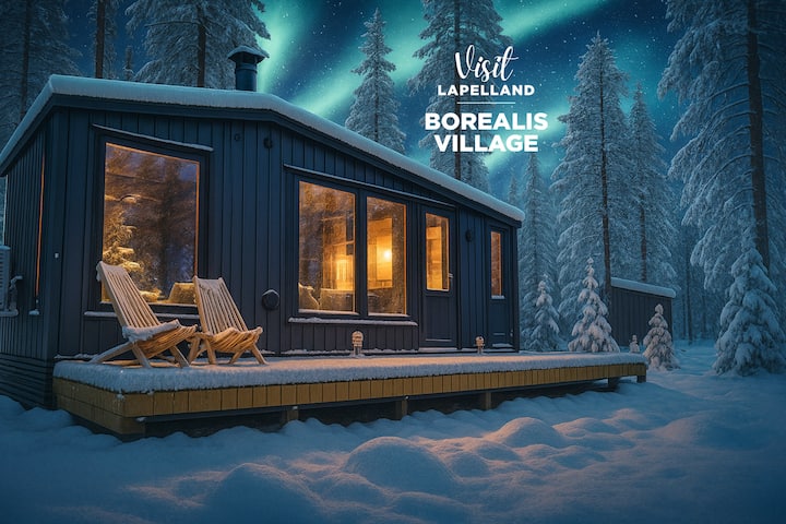 Borealis Village 1|view|sauna|fireplace|ylläs 5min - Kittilä
