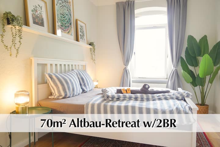 70m2 Period-apartment W/ 2br, Smart-tv, Parking - Erfurt