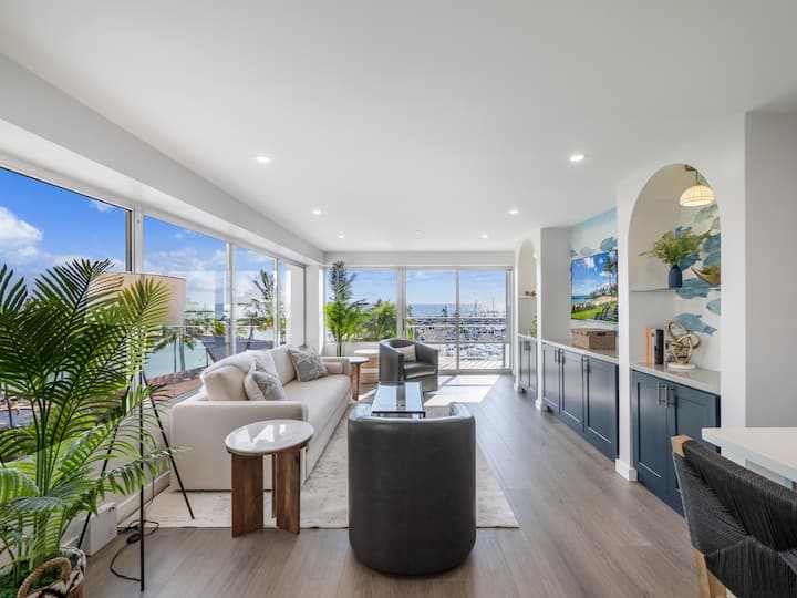 Ocean/marina/pool View 2bd Corner Unit Ac @ Ilikai - Honolulu