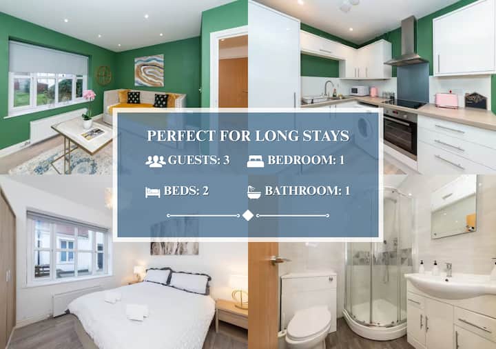 30+ Night Booking| 2 Beds | Free Parking |Central - Reading