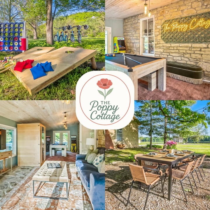 The Poppy Cottage-hot Tub, Indoor Sauna, Fire Pit - Grafton, IL
