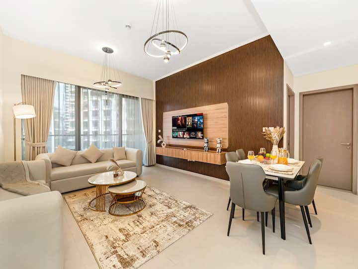 Elegant 1br | 1min Walk To Burj Khalifa & Fountain - Dubai