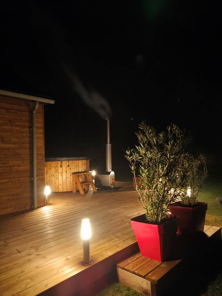 Le Chalet Nordique Et Son Bain Nordique Privatif - Lozère