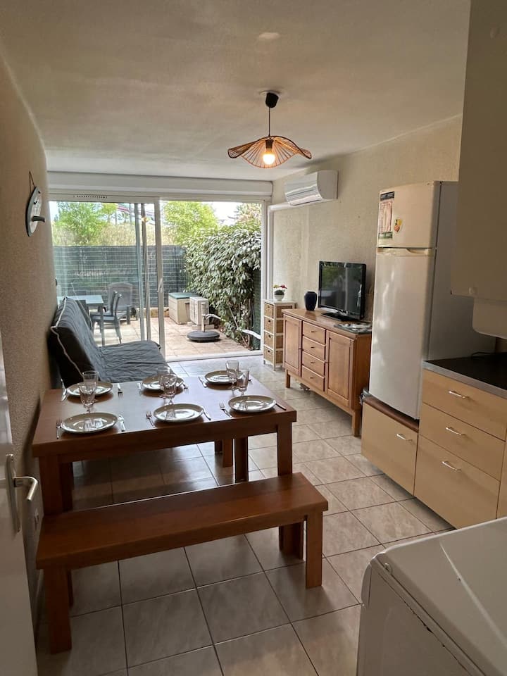 T3+cabine Richelieu/parking/clim - 5/6 Voyageurs - Agde