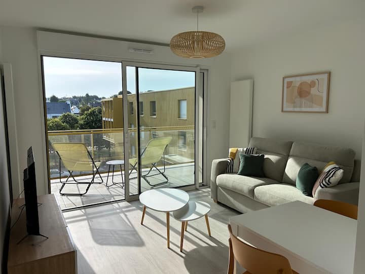 A 2 Min Du Centre - Vue Port -Terrasse - Parking - Vannes