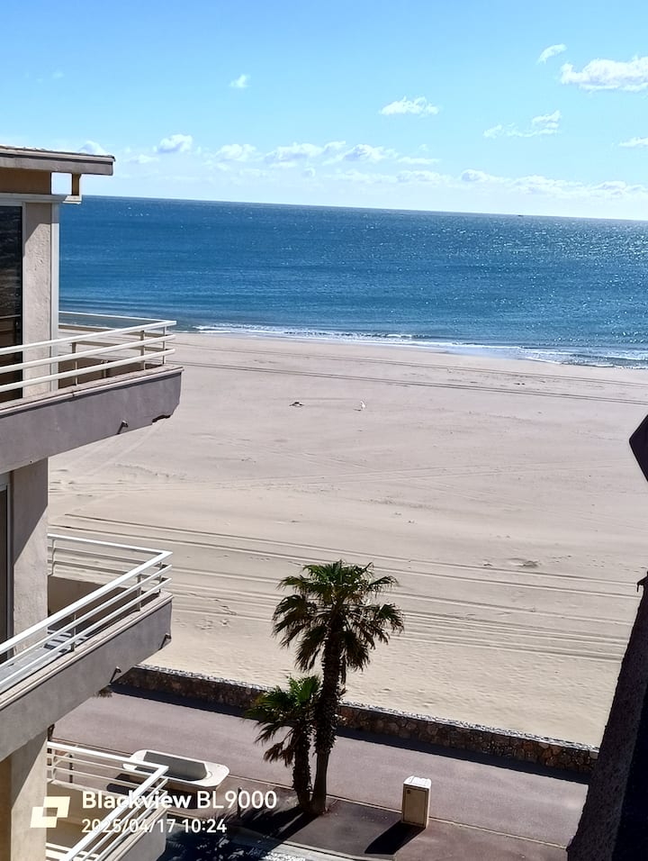 T2 Climatisé Terrasse Vue Latérale Mer Canet Plage - Canet-en-Roussillon