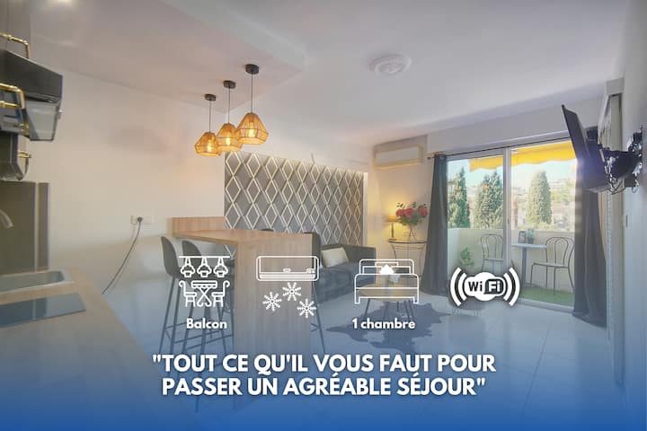 Isa - Clim - Wifi - Balcon - Vca - Le Cannet