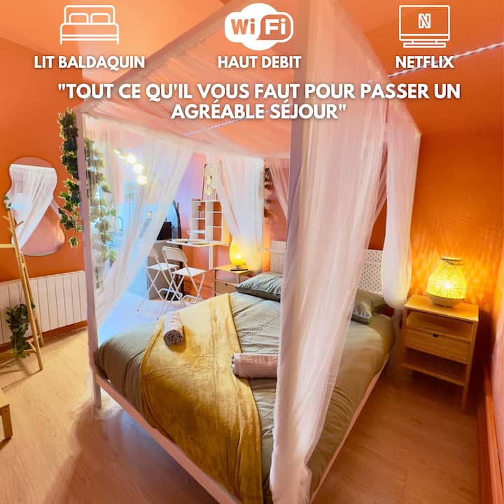 Studio Bali – Lit Baldaquin - Hyper Centre - Arras