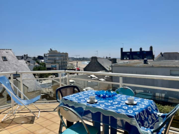 L'échappée-6p-wifi-quiberon Centre-draps-parking - Quiberon