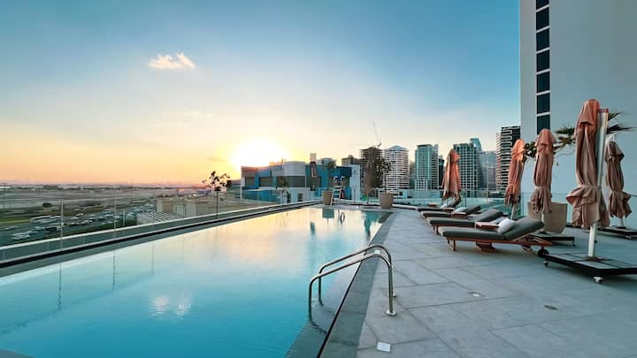 Stylish 1br Apt-business Bay-close To Dubai Mall - Dubai Airport (DXB)