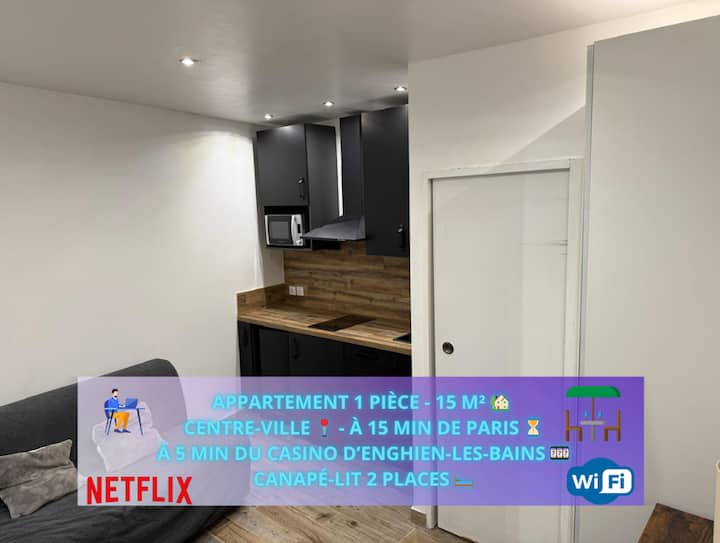 Studio Cosy En Centre-ville - À 15 Min De Paris ! - Montmorency