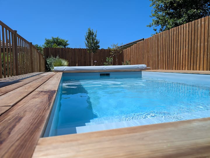 Villa Sous Les Pins Avec Piscine Prés De L'océan - Lit-et-Mixe