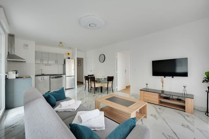 Appartement Spacieux-familial/proche Paris/3bdr-8p - Seine-Saint-Denis