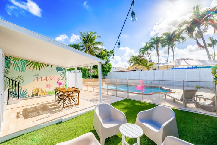 Oasis | 6ppl | 10 Min Airport | Pool | Games | Bbq - Westchester, FL