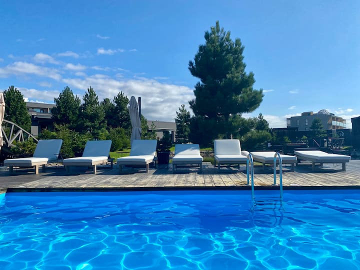 Pajūrio Apartamentai Su Erdvia Terasa Ir Baseinu - Litauen