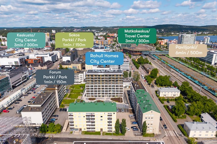 Brand New City Center Studio With Balcony - Jyväskylä