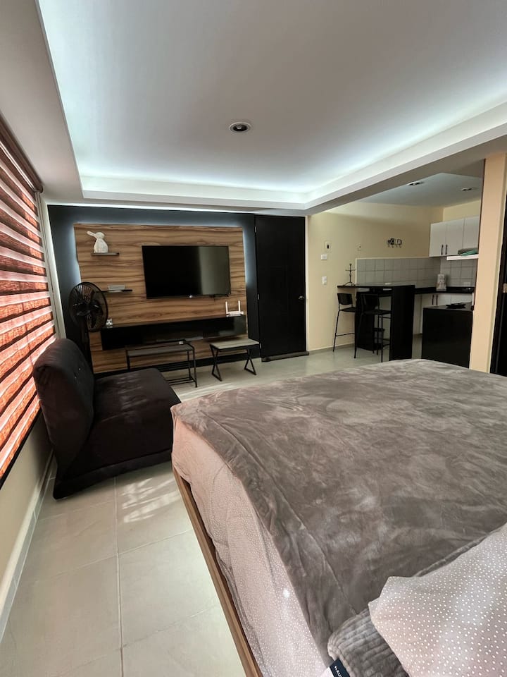 Hermoso Loft Privado Ubicado En Planta Baja - 푸에블라