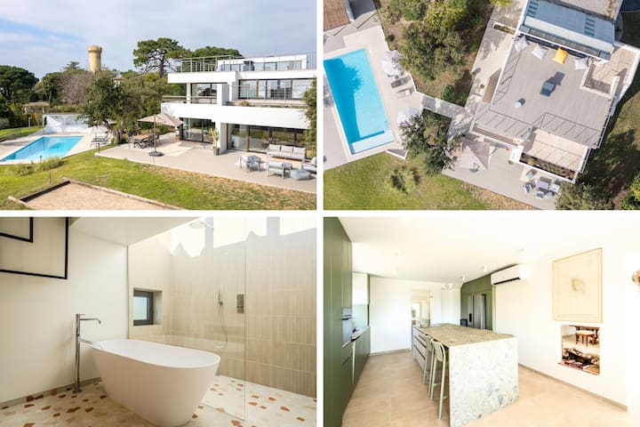 Villa D’exception, Vue Mer Et Rooftop Super Cannes - Antibes
