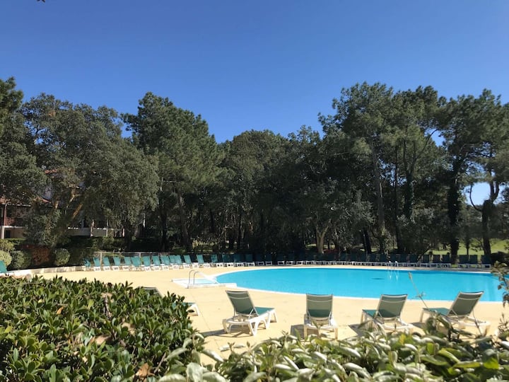 Appartement Rénové Avec Balcon, Piscine & Vue Golf - Moliets-et-Maa