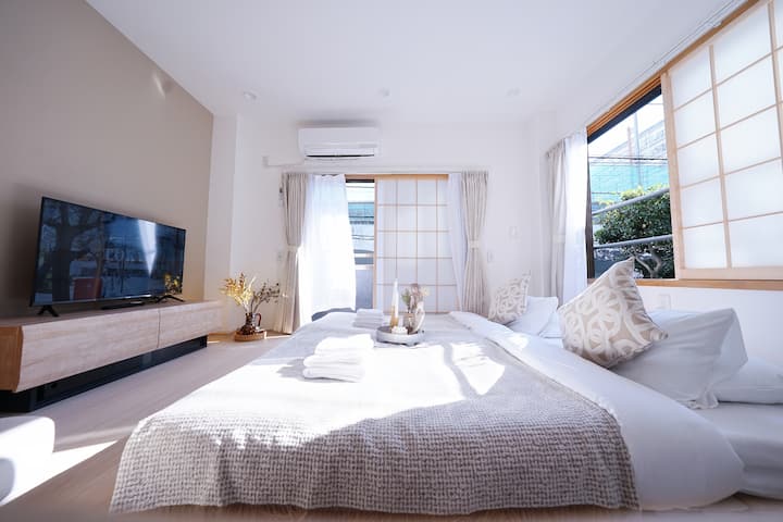 2 Single Beds Near 3 Transport Line In Kameido - Asakusa