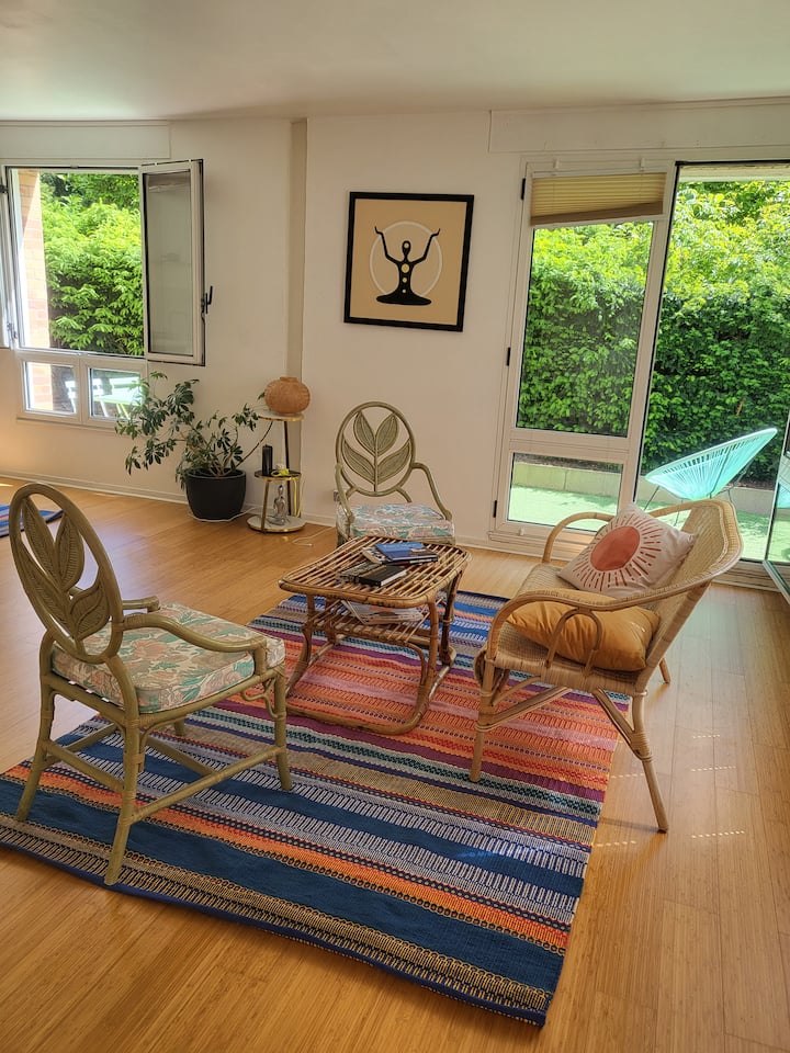 Séjour Zen à Rennes : Espace Yoga Terrasse Parking - Rennes