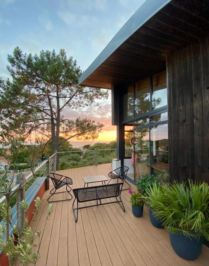 Villa Vue Mer Panoramique, Plage à 100 M - Saint-Michel-Chef-Chef