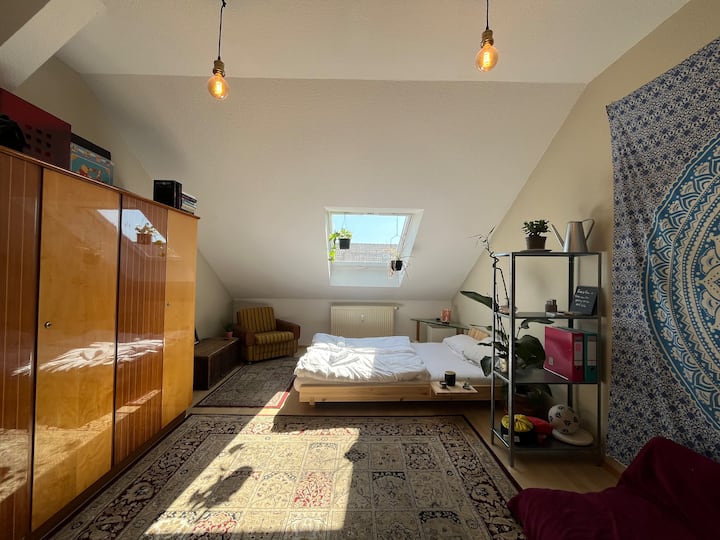 3-bedroom Apartment In The Attic - Leipzig