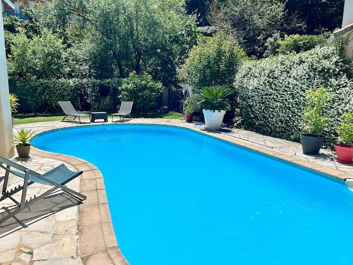 Maison Au Calme Avec Piscine - Menton