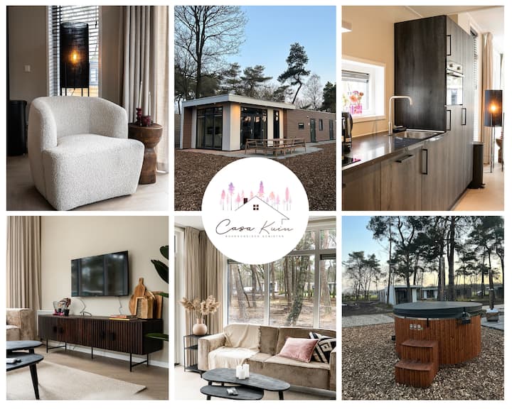 Luxe Chalet 5p Met Hottub Midden In Het Bos - Pays-Bas