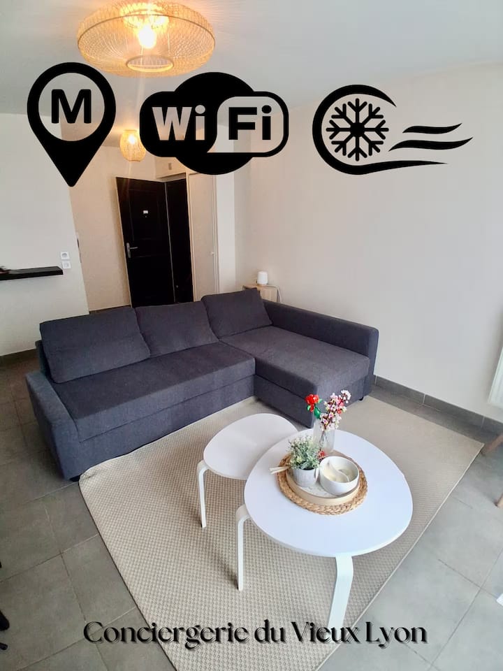 2 Chambres, Climatisation - Lyon
